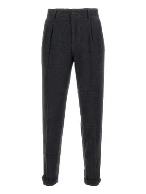 Incotex Tailored Wool Blend Trousers - Grey