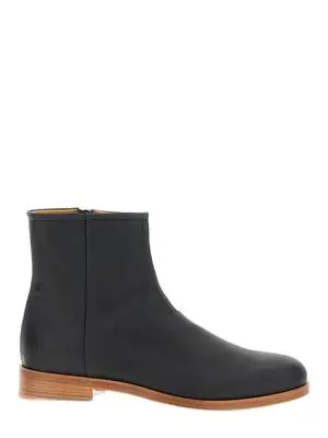 COMMON PROJECTS Zip-up Waxed Suede Boots - Black