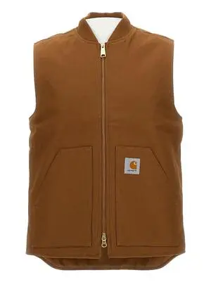 Carhartt Work In Progress Michigan Dearborn Canvas Vest - Brown