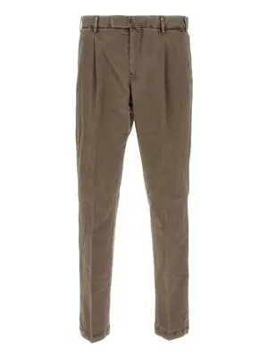 PT TORINO Straight-leg Cotton Trousers - Beige
