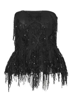 Remain Birger Christensen Sleeveless Sequin Top - Black