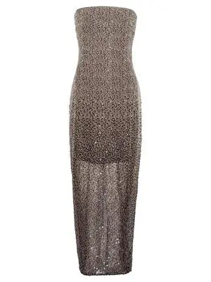 Remain Birger Christensen Sequin Sheath Dress - Grey