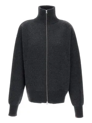 EXTREME CASHMERE X Wool Cardigan With Zip - Grey