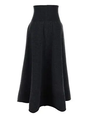 EXTREME CASHMERE X Cashmere Midi Skirt - Grey