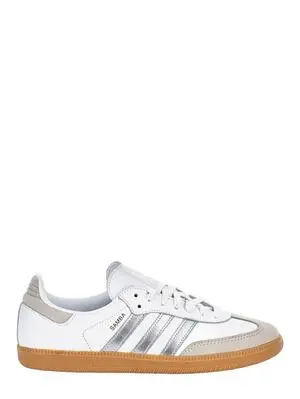 Adidas Originals By Alexander Wang Samba Leather Sneaker - White