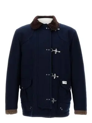 FAY 4-hook Jacket - Blue