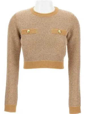 Elisabetta Franchi Tricot Sweater - Beige