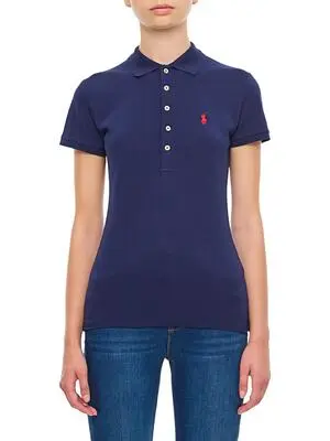 Polo Ralph Lauren Julie Slim Polo Blu