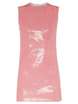 JW Anderson Sequin Embellished Sheath Dress - Rose