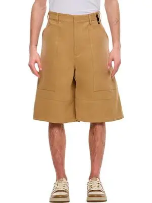 Fendi Canvas Bermuda Shorts - Beige