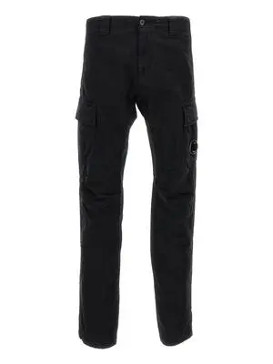 C.P. COMPANY Regular Fit Cargo Pants - Black