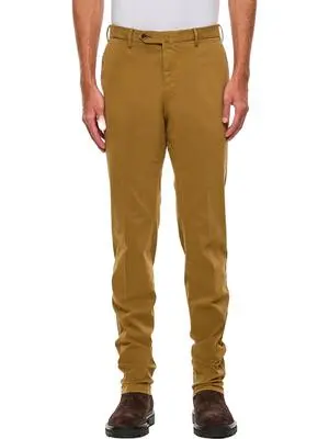 PT TORINO Slim Cotton Trousers - Brown