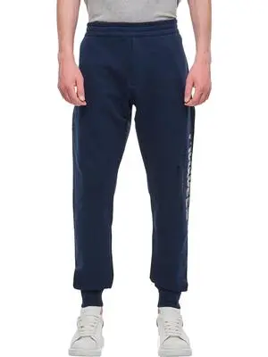 Alexander McQueen Graffiti' Cotton Pants - Blue
