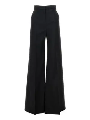 Max Mara High-waisted Flared Trousers - Black