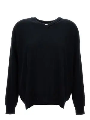HIRA V-neck Sweater - Black