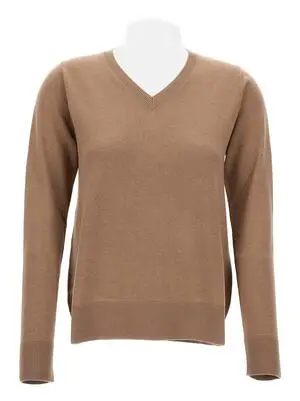 Max Mara Wool V-neck Sweater - Brown