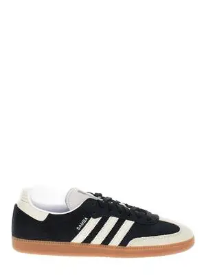 Adidas Originals By Alexander Wang Samba Og Leather Sneakers - Black