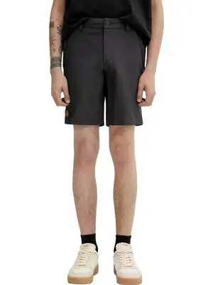 Fjallraven Logo Patch Shorts - Black