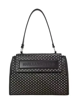 Karl Lagerfeld K/stud-embellished Top-handle Bag - Black