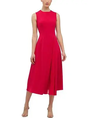 KAY UNGER Elliot Midi Dress - Lipstick