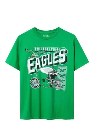 Junk Food Clothing Nfl Philadelphia Eagles Checkdown Flea Market Tee - Irish Green