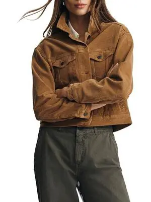 MAVI Corduroy Crop Jacket - Camel Cord