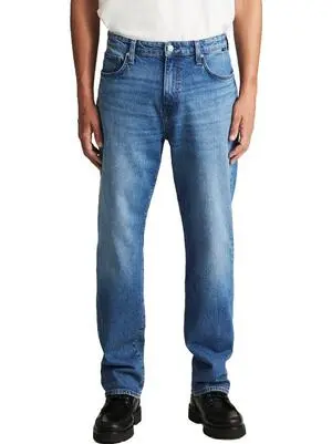 MAVI Marcel Relaxed Straight Leg Jeans - Mid Brushed Classic