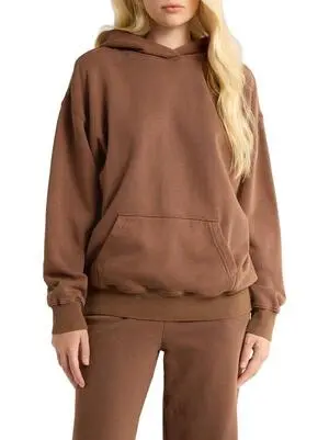 PACSUN Relaxed Fit Cotton Blend Hoodie - Brown