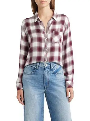 Rails Hunter Plaid Button-up Shirt - Rasberry Wine