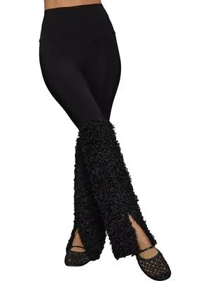 Norma Kamali Curly Spat Legging - Black