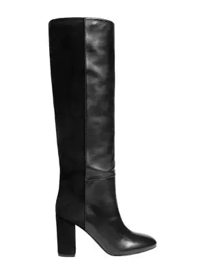 STUART WEITZMAN Leather And Suede Knee Boots
