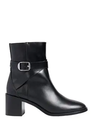 STUART WEITZMAN Esme Leather Ankle Boots - Black