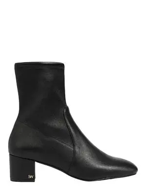 STUART WEITZMAN Sofia 50 Stretch-leather Sock Boots - Black
