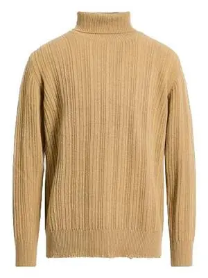 PAOLO PECORA Virgin Wool Turtleneck - Beige