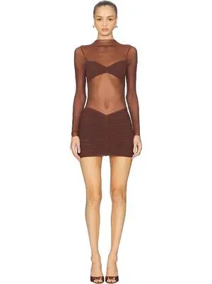 Superdown Carolina Mini Dress - Chocolate