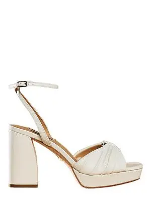 Badgley Mischka Veda Platform Block Heels - White