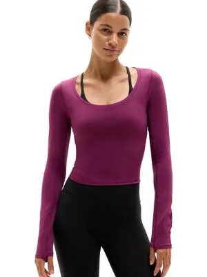Athleta Transcend Top - Plum
