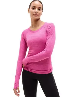 Athleta Momentum Seamless Top Jewel Spacedye