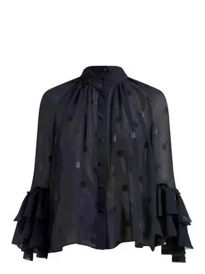 ETRO Ruffled Georgette Shirt