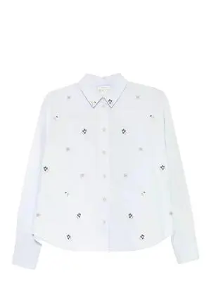 FORTE_FORTE Floral-embroidered Shirt