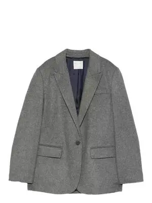 FORTE_FORTE Single-breasted Peak-lapel Jacket - Grey