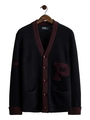 Ralph Lauren Letter Cardigan - Blue