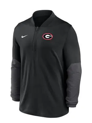 Nike Georgia Dri-fit College Half-zip Top - Black
