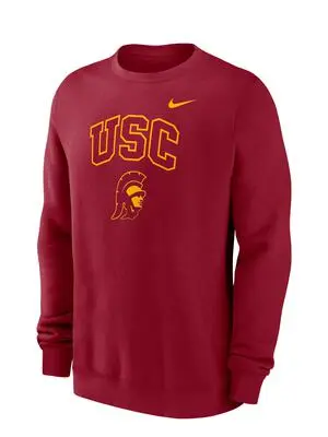 Nike Usc Arch College Pullover Crew - Red