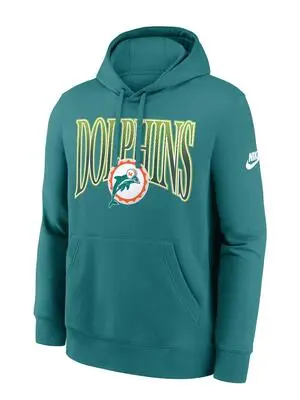 Nike Miami Dolphins Rewind Club Nfl Pullover Hoodie - Blue