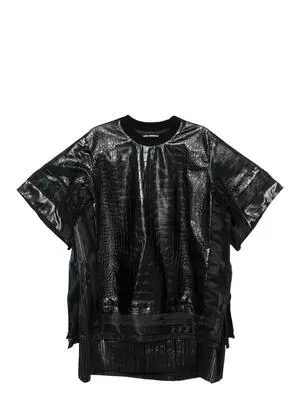 JUNYA WATANABE Crocodile-Effect Faux-Leather Top