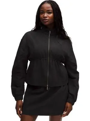 Lululemon Crinkle Nylon Cinchable Jacket - Black