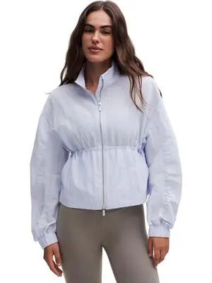 Lululemon Crinkle Nylon Cinchable Jacket - Serene Blue