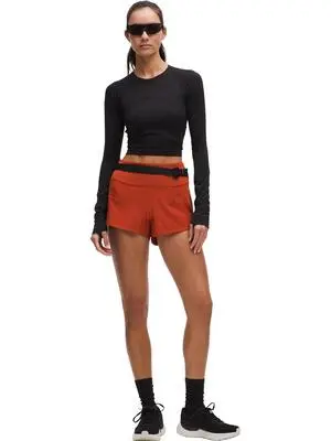 Lululemon High-rise 2.5" Shorts - Autumn Rust