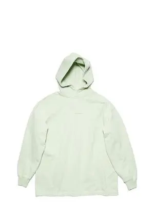 Acne Studios Stamped Logo Hooded Sweatshirt - Pastel Green